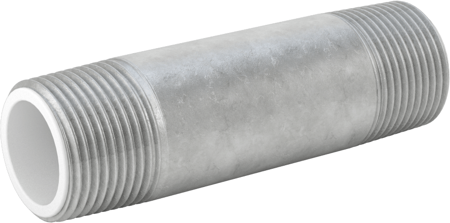 7819K43 | Standard-Wall Galvanized Steel Pipe Nipples and Pipe for ...