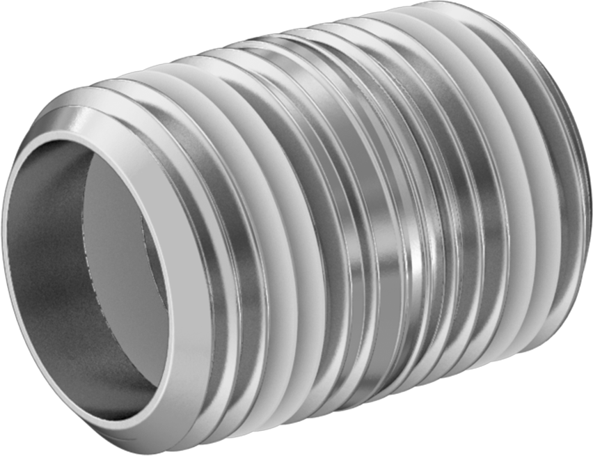 1455N114 | Standard-Wall Stainless Steel Threaded Pipe Nipples and Pipe ...